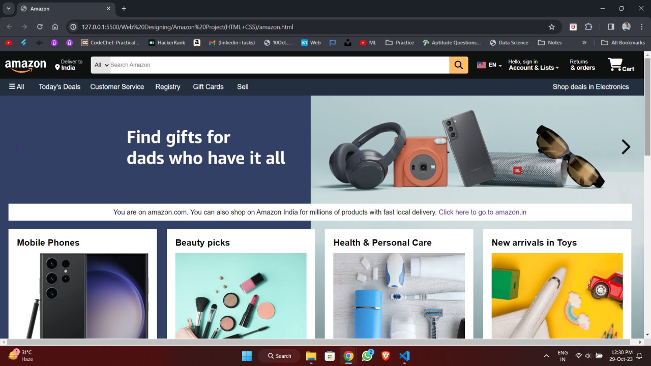 Shreyansh Jain on LinkedIn: #html #project #css #amazon Shreyansh Jain on LinkedIn: #html #project #css #amazon