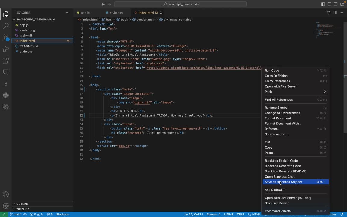 Hammad Qadeer on LinkedIn: #javascript #html #css #voiceassistant # ... Hammad Qadeer on LinkedIn: #javascript #html #css #voiceassistant # ...