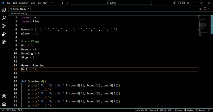 Nishant Tikkal on LinkedIn: #python_programming #tic_tac_toe #internpe Nishant Tikkal on LinkedIn: #python_programming #tic_tac_toe #internpe