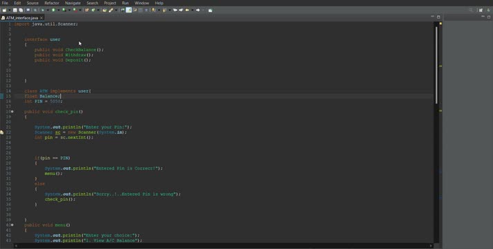 📚 Completed Task 3 of Java ATM machine class by Codsoft! 💳💼 # ... 📚 Completed Task 3 of Java ATM machine class by Codsoft! 💳💼 # ...