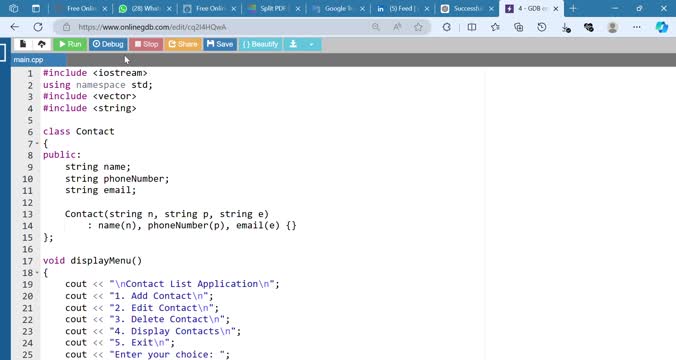 Hamna Anwar on LinkedIn: #cplusplus #coding #internship #programming # ... Hamna Anwar on LinkedIn: #cplusplus #coding #internship #programming # ...