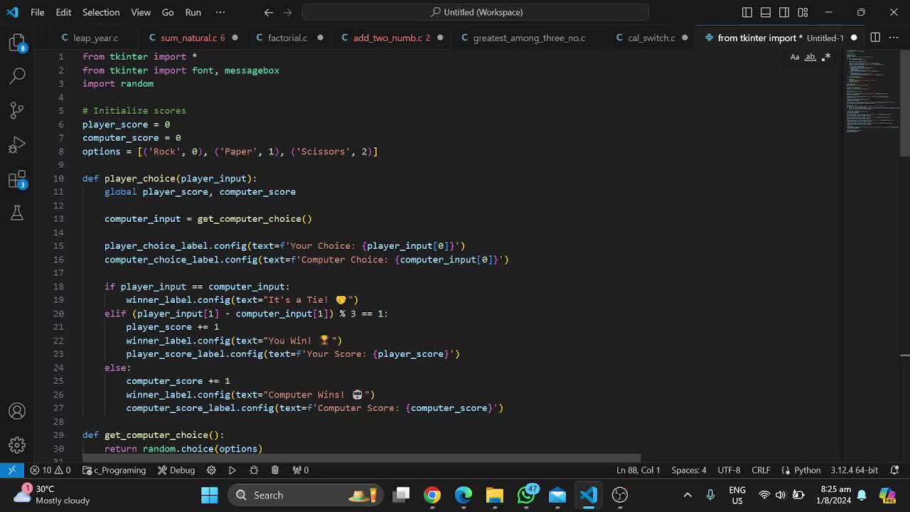 Rajat Raj on LinkedIn: #codsoft #python #tkinter #gamedevelopment # ... Rajat Raj on LinkedIn: #codsoft #python #tkinter #gamedevelopment # ...