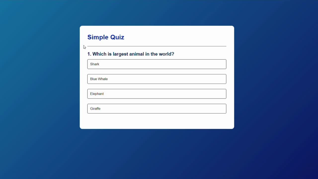 Burak Gani Dinçer on LinkedIn: #quizapp #javascript #webdevelopment # ... Burak Gani Dinçer on LinkedIn: #quizapp #javascript #webdevelopment # ...
