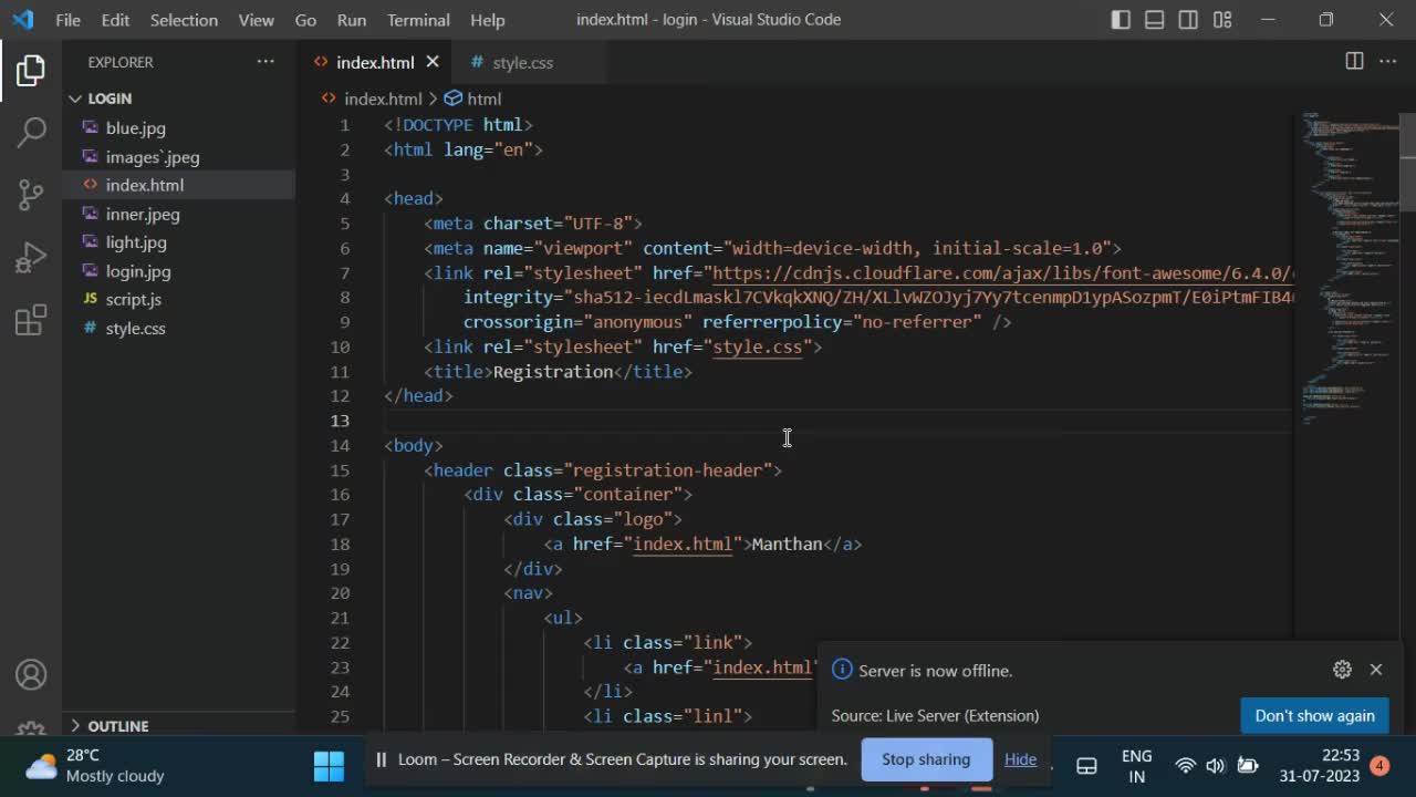 Manthan khamkar on LinkedIn: #connections #technohacks #internship #html Manthan khamkar on LinkedIn: #connections #technohacks #internship #html