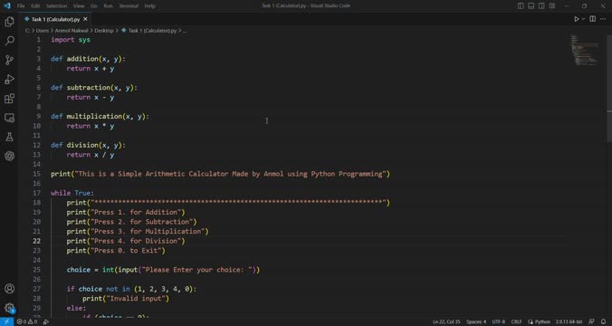 Anmol . on LinkedIn: #codsoft #internship #pythonprogramming # ... Anmol . on LinkedIn: #codsoft #internship #pythonprogramming # ...