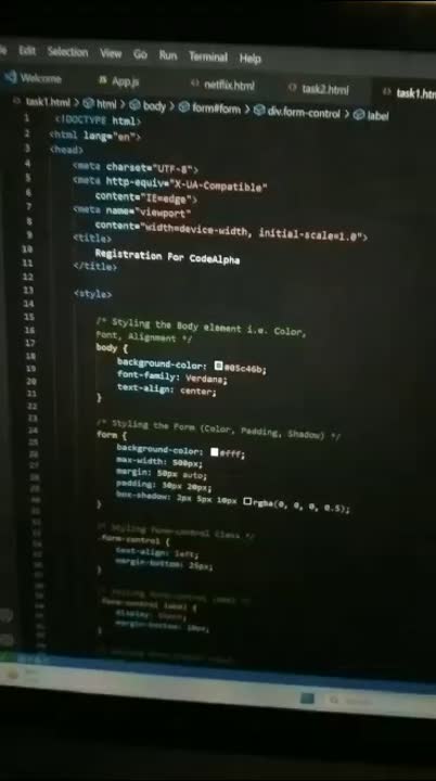 Shruti Raina on LinkedIn: #codealpha #html #css #javascript #task1 Shruti Raina on LinkedIn: #codealpha #html #css #javascript #task1