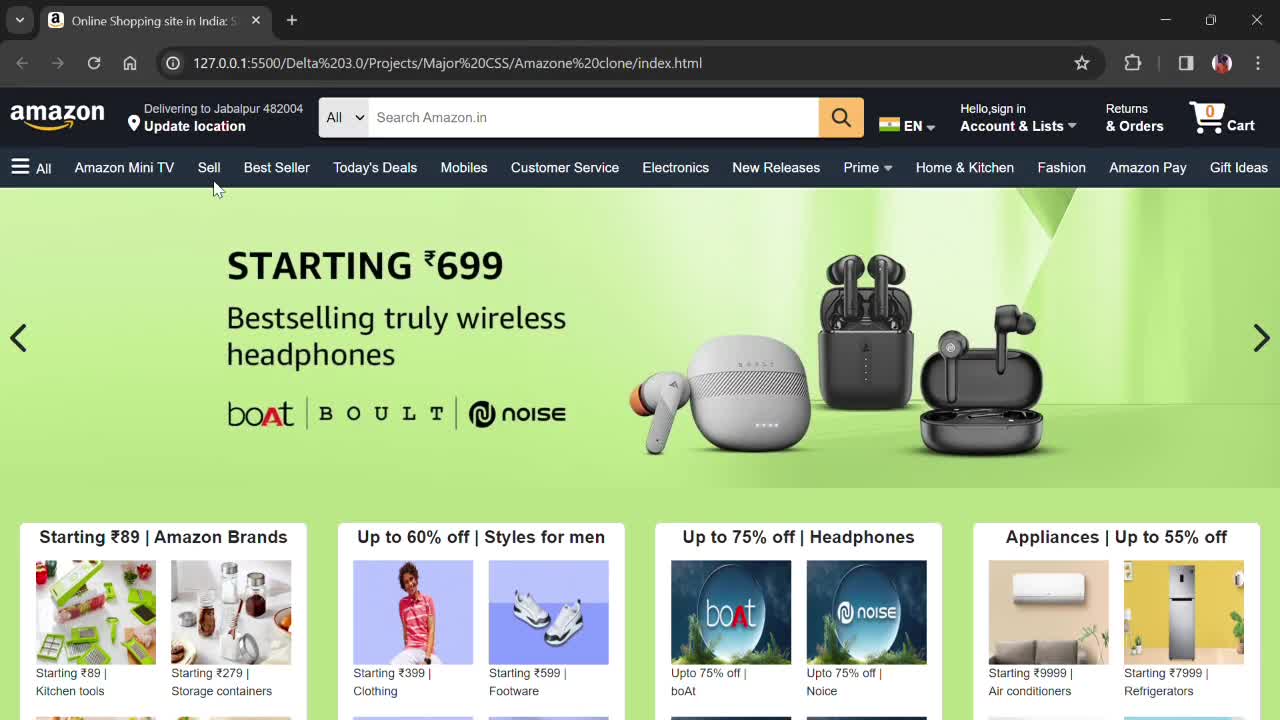 Ayush Tiwari on LinkedIn: #webdevelopment #html #css #amazonclone Ayush Tiwari on LinkedIn: #webdevelopment #html #css #amazonclone