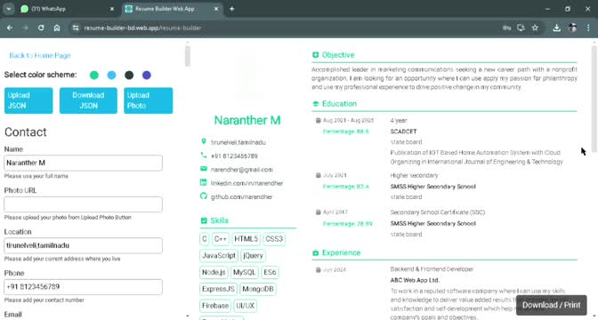 Naranther M on LinkedIn: zidio internship resume Builder Web app Zidio ... Naranther M on LinkedIn: zidio internship resume Builder Web app Zidio ...