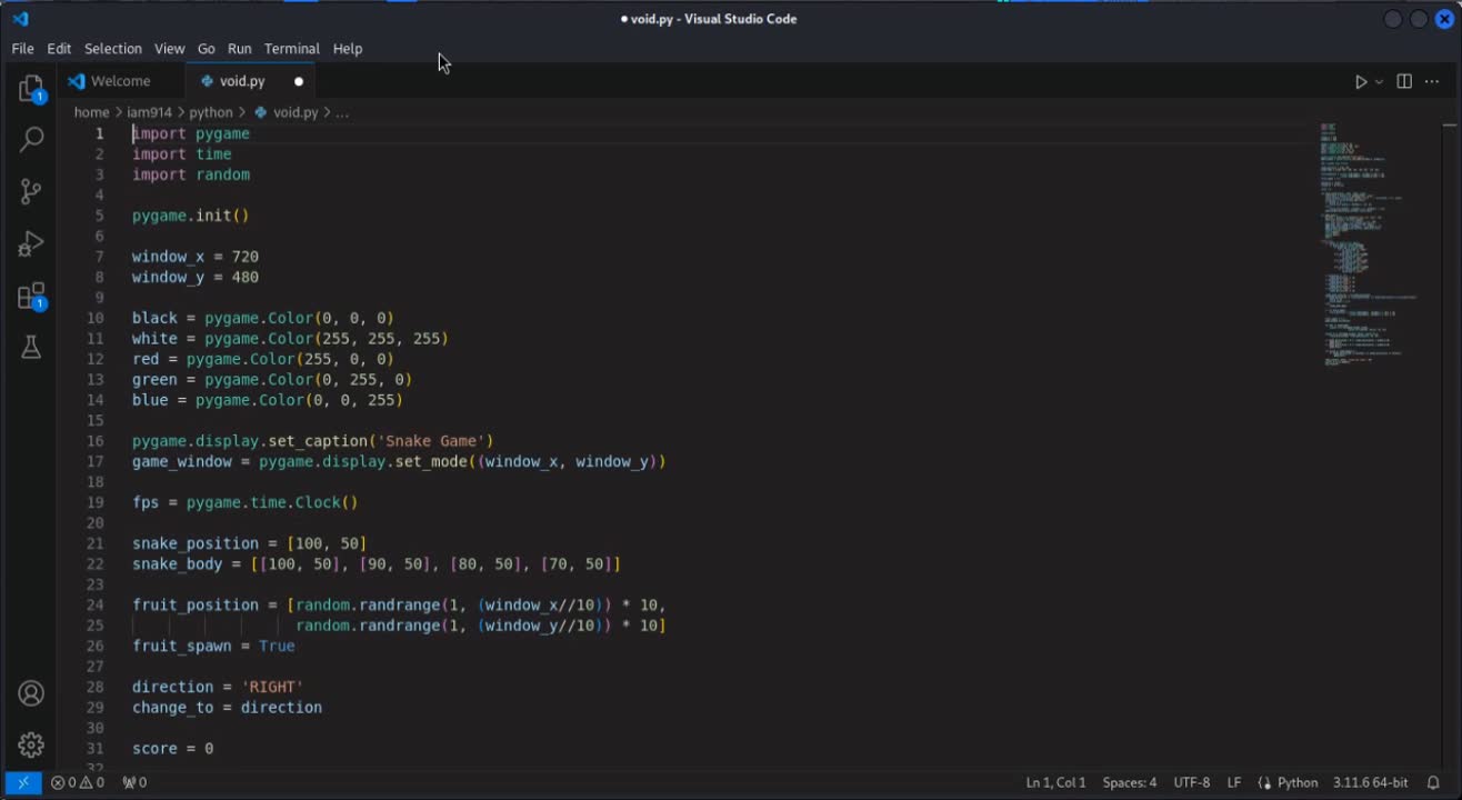 Ankit Jangid on LinkedIn: Snake Game in Python. Task 3 by InternPe ... Ankit Jangid on LinkedIn: Snake Game in Python. Task 3 by InternPe ...