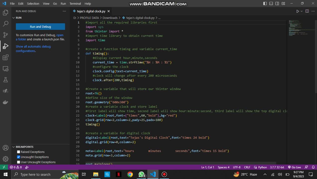 Tejas Desai on LinkedIn: #python #task1 #internpe Tejas Desai on LinkedIn: #python #task1 #internpe