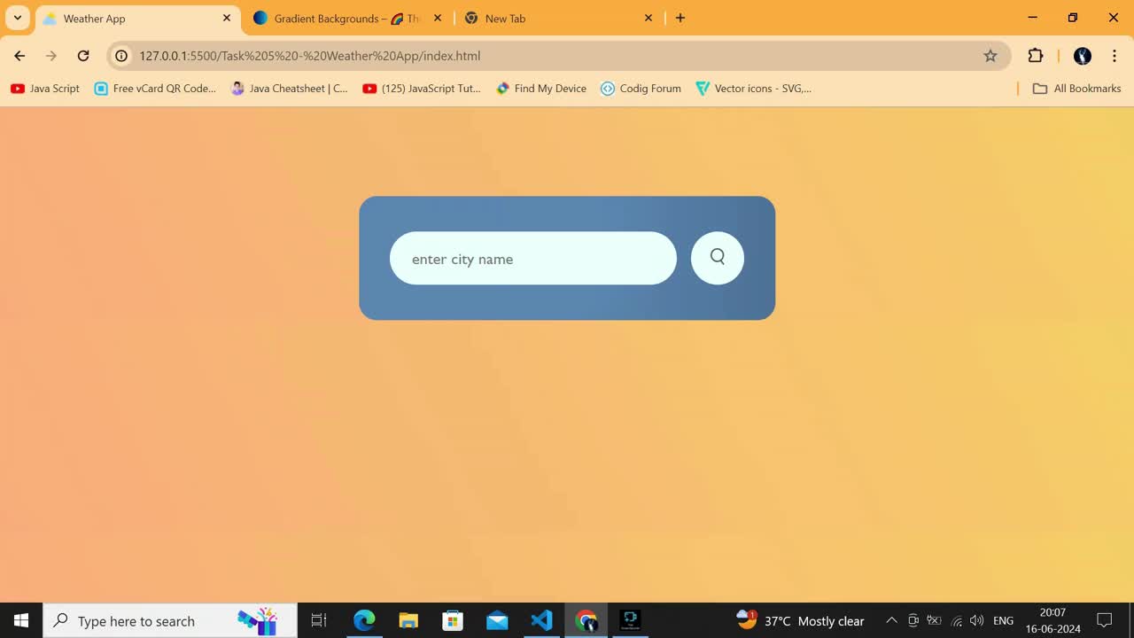 Saumya Rawal on LinkedIn: #webdevelopment #weatherapp #prodigyinfotech ... Saumya Rawal on LinkedIn: #webdevelopment #weatherapp #prodigyinfotech ...