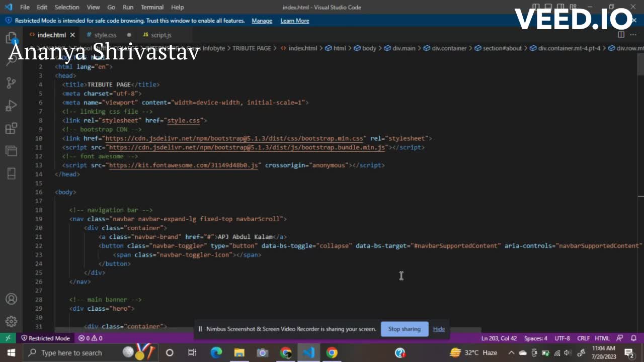 Ananya Shrivastav on LinkedIn: #oasisinfobyte #internship #webdevelopment Ananya Shrivastav on LinkedIn: #oasisinfobyte #internship #webdevelopment