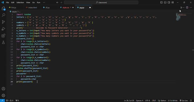 Khushi Tyagi on LinkedIn: #codsoft #python #programming Khushi Tyagi on LinkedIn: #codsoft #python #programming