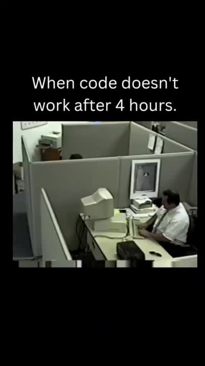 Ronak Jain on LinkedIn: #when #code #doesnot #work #after #4hours Ronak Jain on LinkedIn: #when #code #doesnot #work #after #4hours