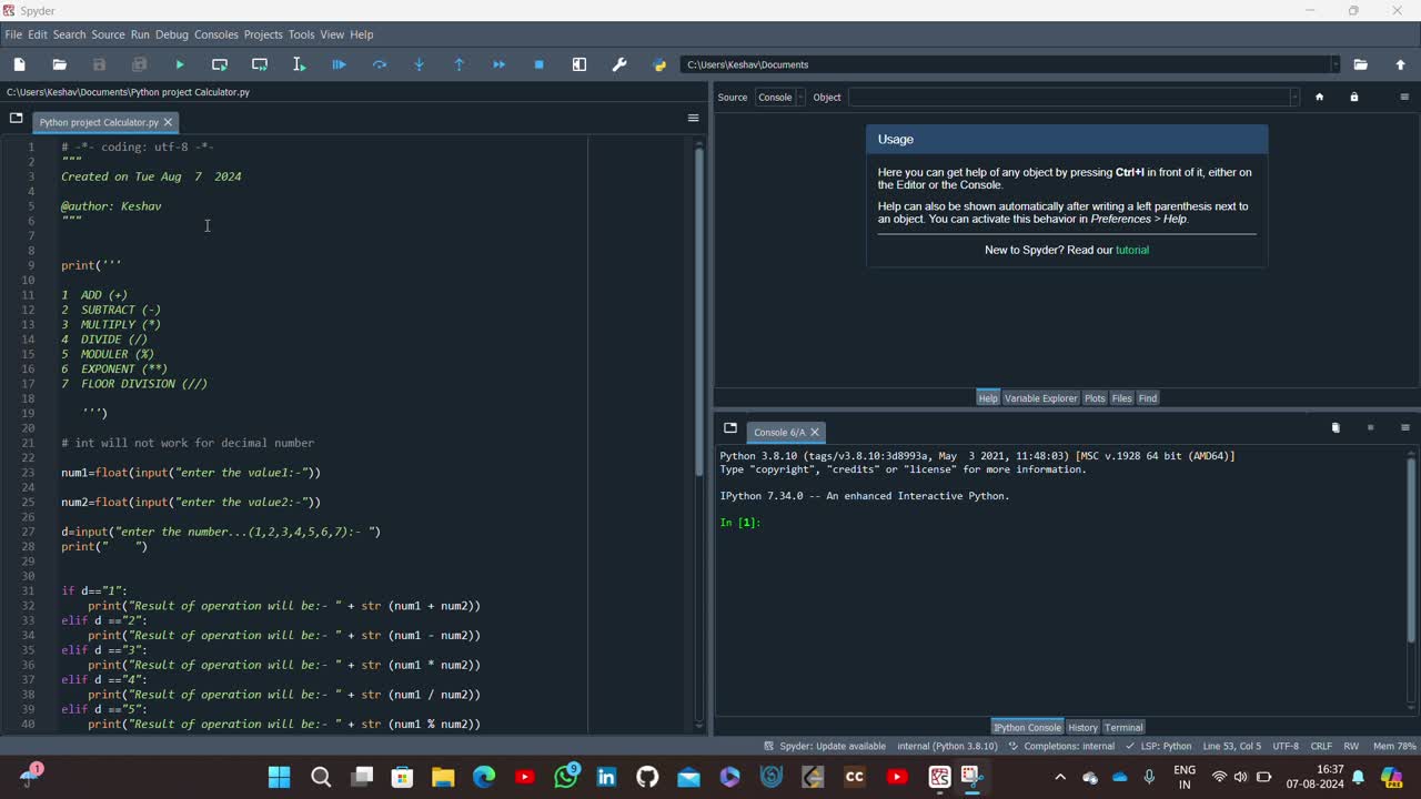 Keshav Sharma on LinkedIn: #python #programming #learning #firstproject ... Keshav Sharma on LinkedIn: #python #programming #learning #firstproject ...