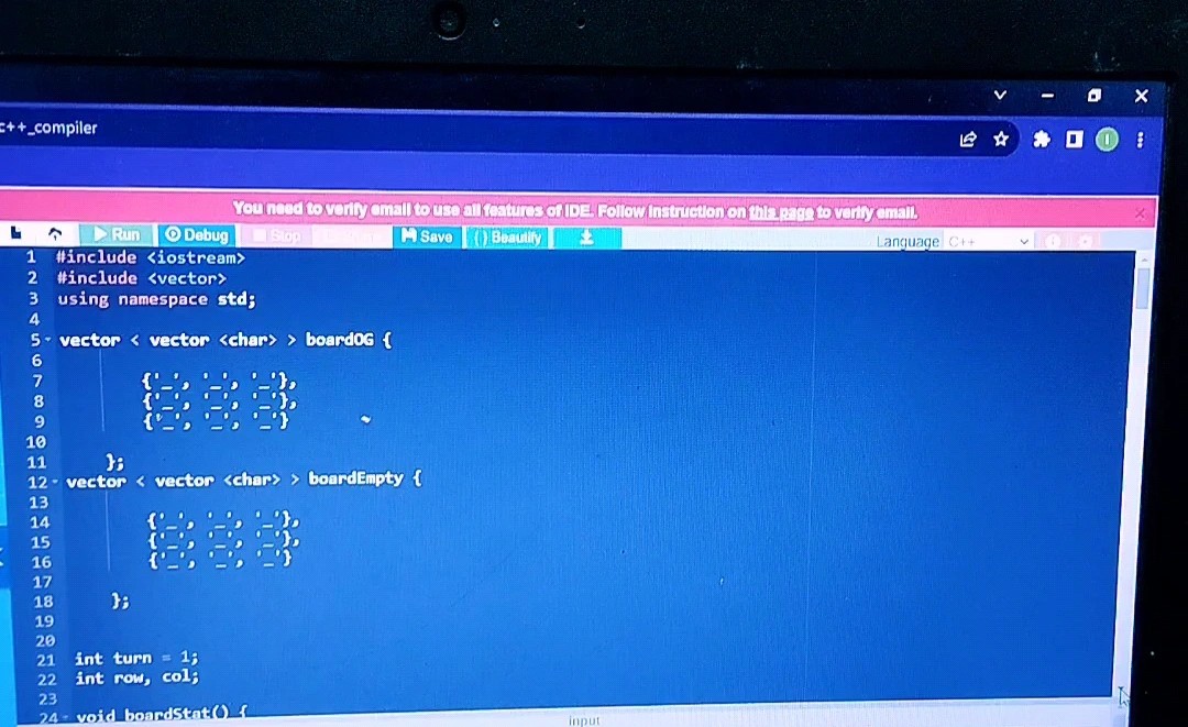 Abdul Basit on LinkedIn: #codsoft #cpp #tictactoe Abdul Basit on LinkedIn: #codsoft #cpp #tictactoe