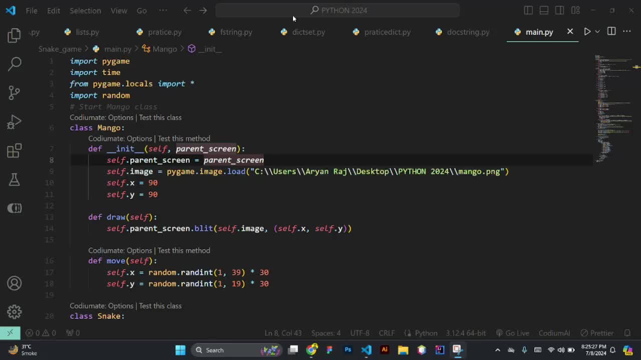 Aryan Raj on LinkedIn: #python #pygame #beginnerproject #codewithharry ... Aryan Raj on LinkedIn: #python #pygame #beginnerproject #codewithharry ...