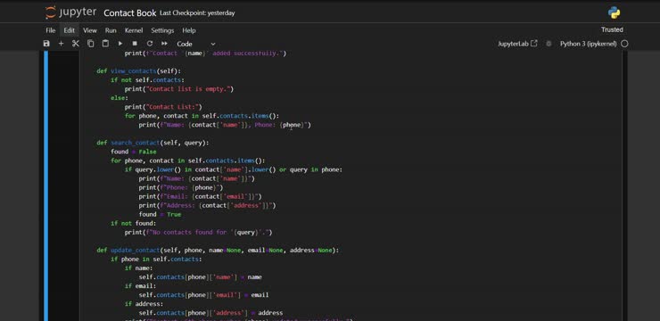 Shivam Dwivedi on LinkedIn: Creating a Python-based Contact Book ... Shivam Dwivedi on LinkedIn: Creating a Python-based Contact Book ...