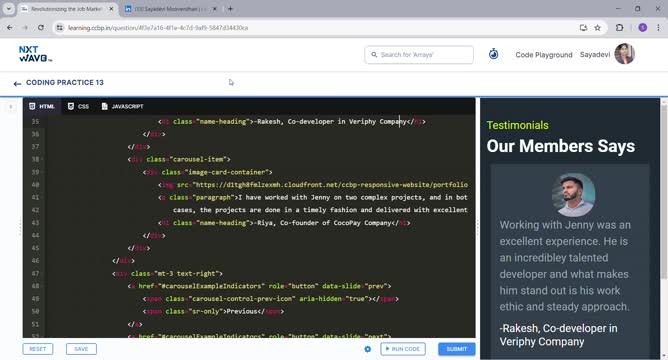 Sayadevi Moovendhan on LinkedIn: #30daysofcode #ccbp #nxtwave #html # ... Sayadevi Moovendhan on LinkedIn: #30daysofcode #ccbp #nxtwave #html # ...
