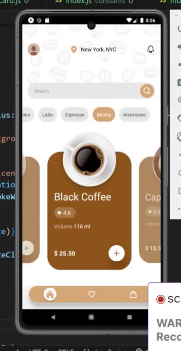 Hoda Elsyed on LinkedIn: Coffee app UI using react native, expo ... Hoda Elsyed on LinkedIn: Coffee app UI using react native, expo ...