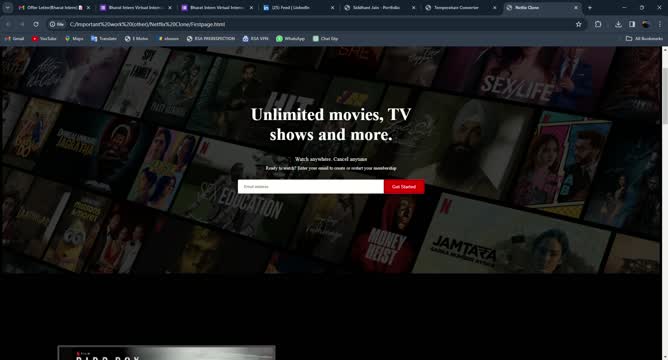 Siddhant Jain on LinkedIn: A Clone Website of Netflix made using HTML ... Siddhant Jain on LinkedIn: A Clone Website of Netflix made using HTML ...
