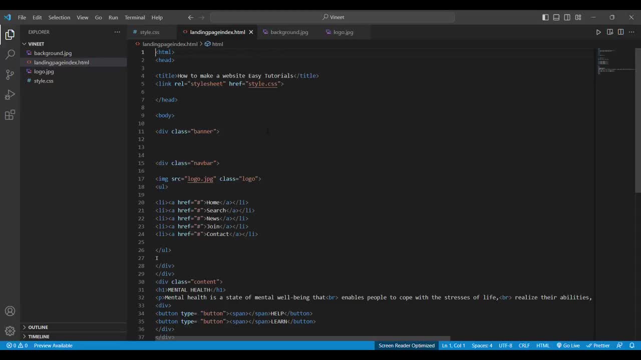 Vineet Kumar Singh on LinkedIn: #octanet #webdevelopment #internship # ... Vineet Kumar Singh on LinkedIn: #octanet #webdevelopment #internship # ...