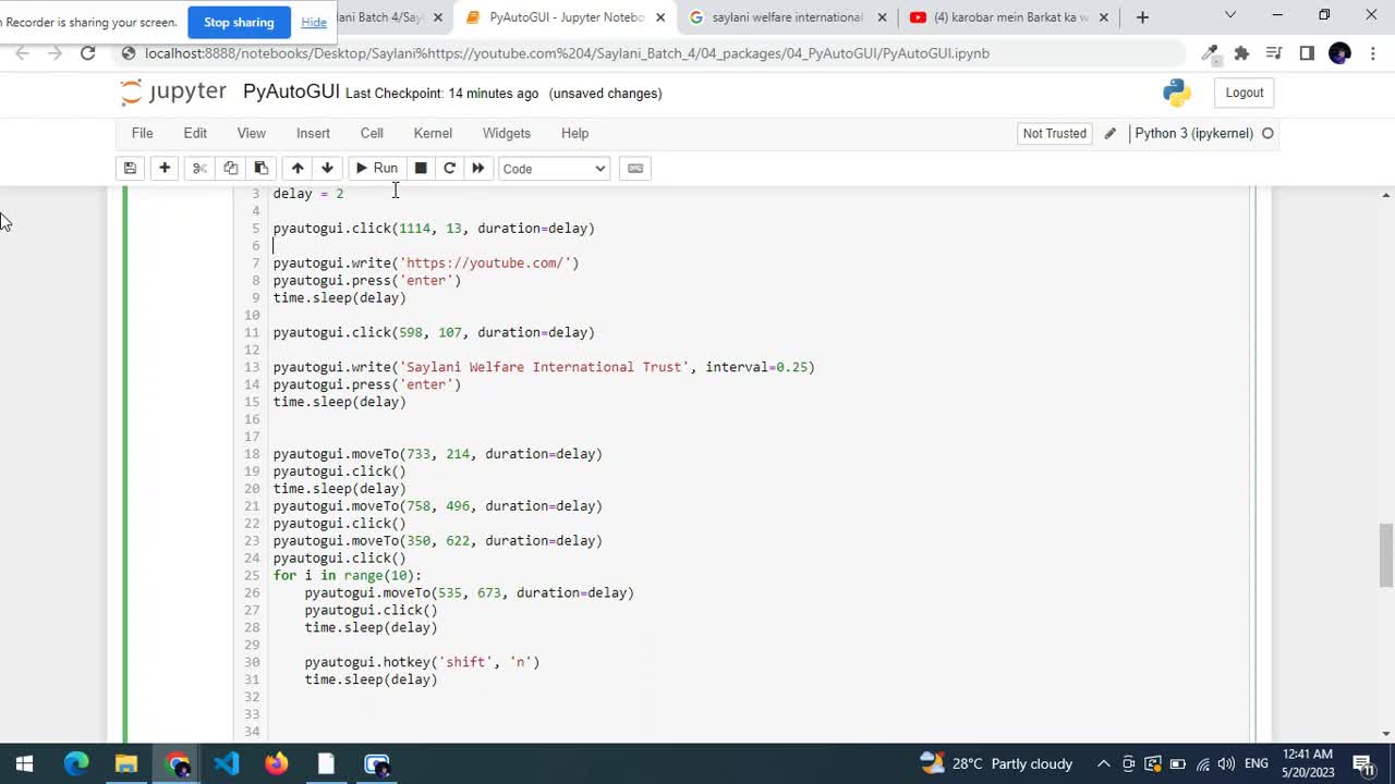 Aftab Hussain on LinkedIn: #smit #saylani #ai #python3 #pyautogui # ... Aftab Hussain on LinkedIn: #smit #saylani #ai #python3 #pyautogui # ...