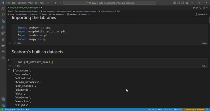 Subhash Jadhav on LinkedIn: #100daysofcode #dataviz #python #seaborn # ... Subhash Jadhav on LinkedIn: #100daysofcode #dataviz #python #seaborn # ...