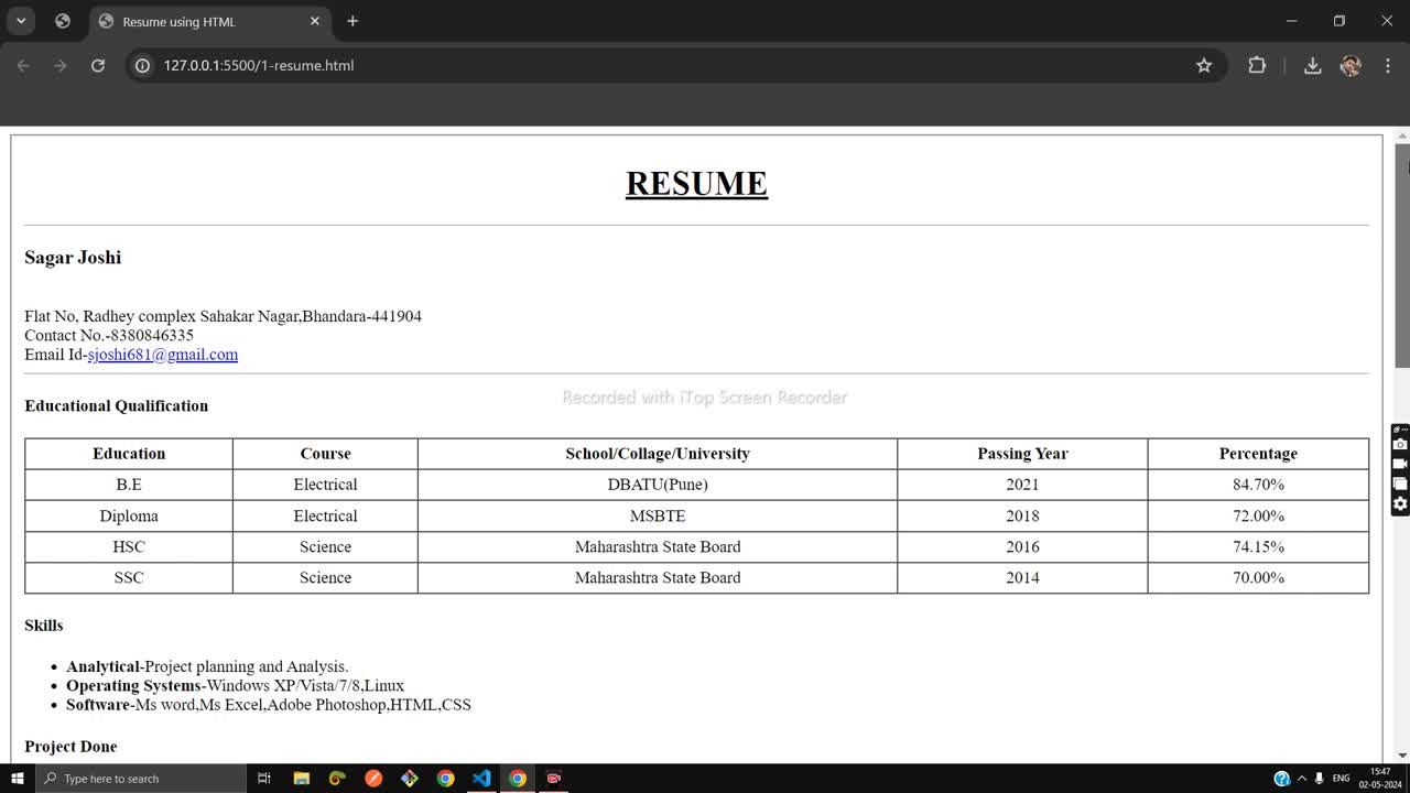 Sagar Joshi on LinkedIn: #html_assignment #html #css #js #webdesign # ... Sagar Joshi on LinkedIn: #html_assignment #html #css #js #webdesign # ...