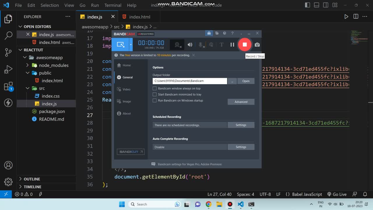 Alka Baghele on LinkedIn: JSX Attribute in react js using create web ... Alka Baghele on LinkedIn: JSX Attribute in react js using create web ...