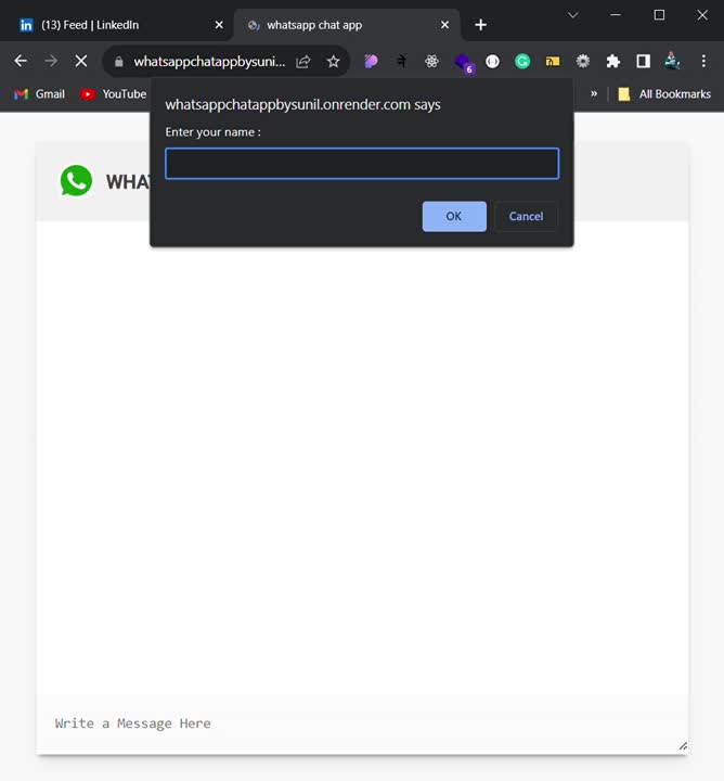 Sunil Sharma on LinkedIn: #nodejs #socketio #chatapp #webdevelopment Sunil Sharma on LinkedIn: #nodejs #socketio #chatapp #webdevelopment