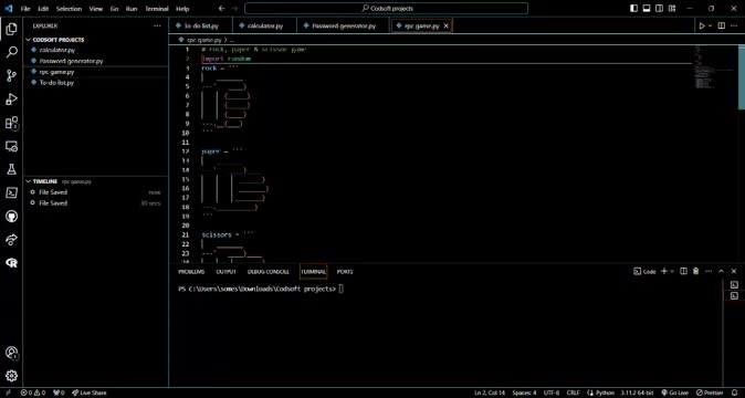 SATYA PRAKASH MAHALA on LinkedIn: #pythonprogramming #python #codsoft SATYA PRAKASH MAHALA on LinkedIn: #pythonprogramming #python #codsoft