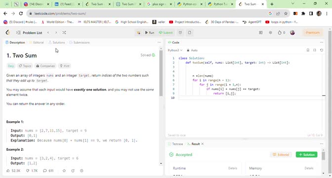 Saira arif on LinkedIn: #leetcodechallenge #twosum #codingjourney Saira arif on LinkedIn: #leetcodechallenge #twosum #codingjourney