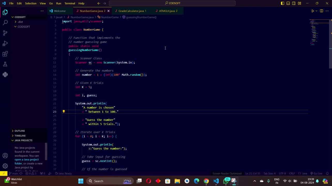 somya sharma on LinkedIn: #javaprogramming #internship #codsoft # ... somya sharma on LinkedIn: #javaprogramming #internship #codsoft # ...