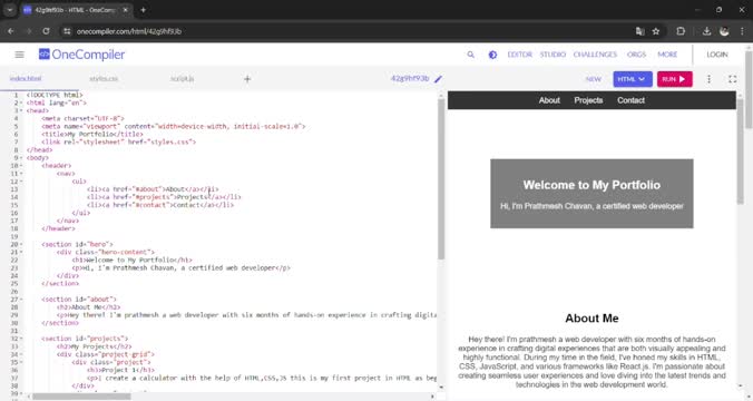 Prathmesh Pravin on LinkedIn: #codesoft #webdevlopment #internship Prathmesh Pravin on LinkedIn: #codesoft #webdevlopment #internship