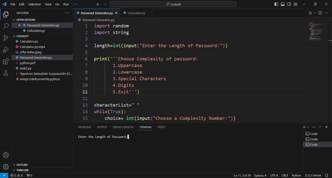 🚀 Completed #task2 at CodSoft Internship! 🎉 Developed a password ... 🚀 Completed #task2 at CodSoft Internship! 🎉 Developed a password ...