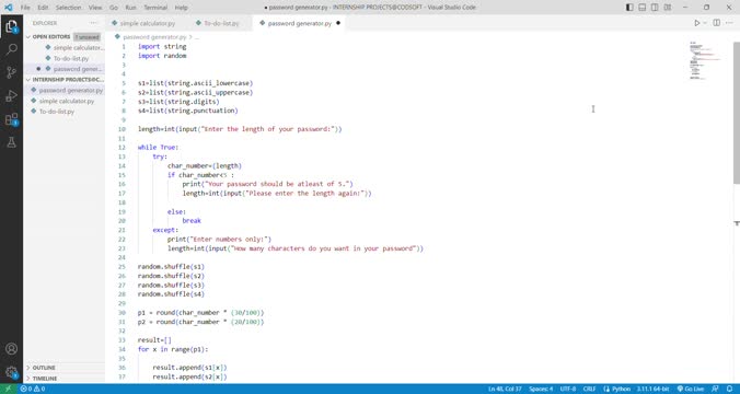 Srijit Gangopadhyay on LinkedIn: #programming #python #codsoft #internship Srijit Gangopadhyay on LinkedIn: #programming #python #codsoft #internship