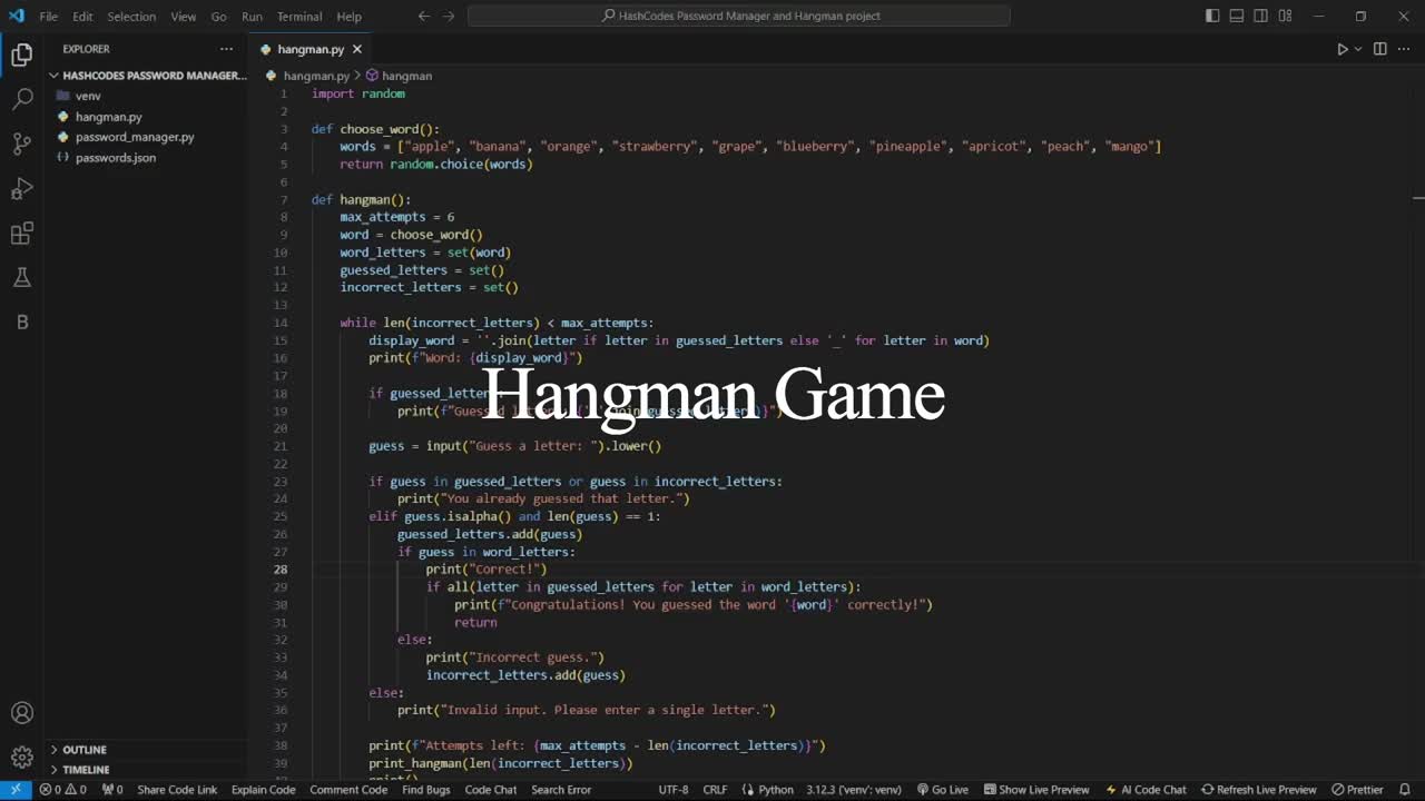 Sumit Katkam on LinkedIn: #python #coding #programming #hangmangame # ... Sumit Katkam on LinkedIn: #python #coding #programming #hangmangame # ...