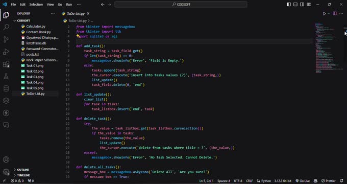 Krish Trivedi on LinkedIn: #internship #python #todolist #codsoft # ... Krish Trivedi on LinkedIn: #internship #python #todolist #codsoft # ...