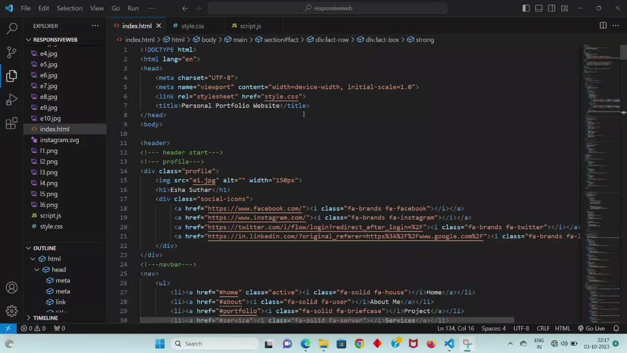 Esha Suthar on LinkedIn: #portfoliowebsite #html #css #javascript # ... Esha Suthar on LinkedIn: #portfoliowebsite #html #css #javascript # ...