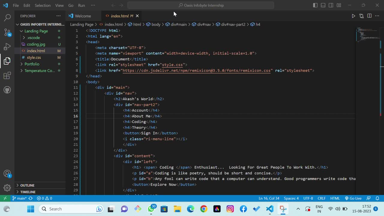Akash Sarkar on LinkedIn: #connections #html #css #vscode # ... Akash Sarkar on LinkedIn: #connections #html #css #vscode # ...