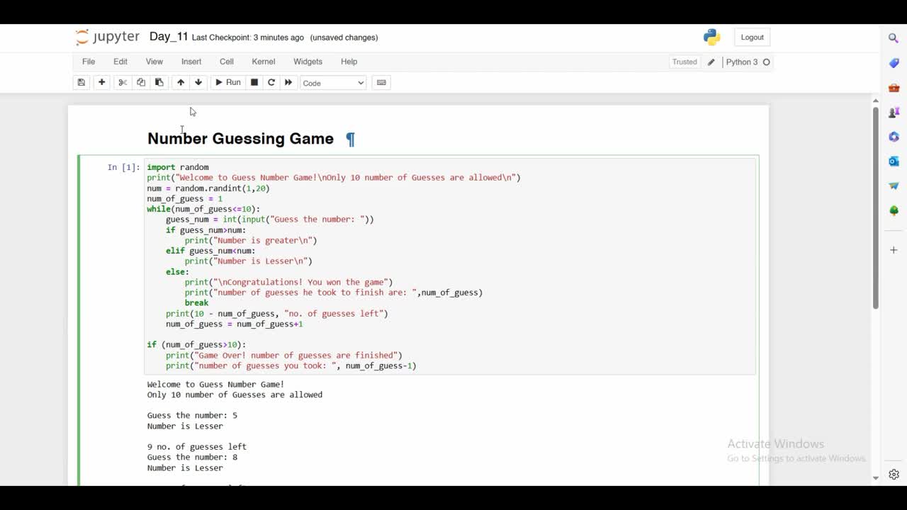 Shafaq Aslam on LinkedIn: #python_journey #day_11 #mini_python_project ... Shafaq Aslam on LinkedIn: #python_journey #day_11 #mini_python_project ...