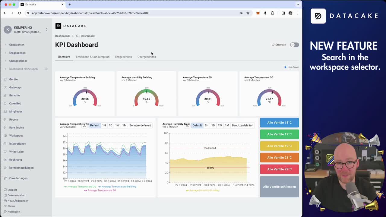 Datacake on LinkedIn: #datacake #workspace #lorawan #iotplatform # ... Datacake on LinkedIn: #datacake #workspace #lorawan #iotplatform # ...