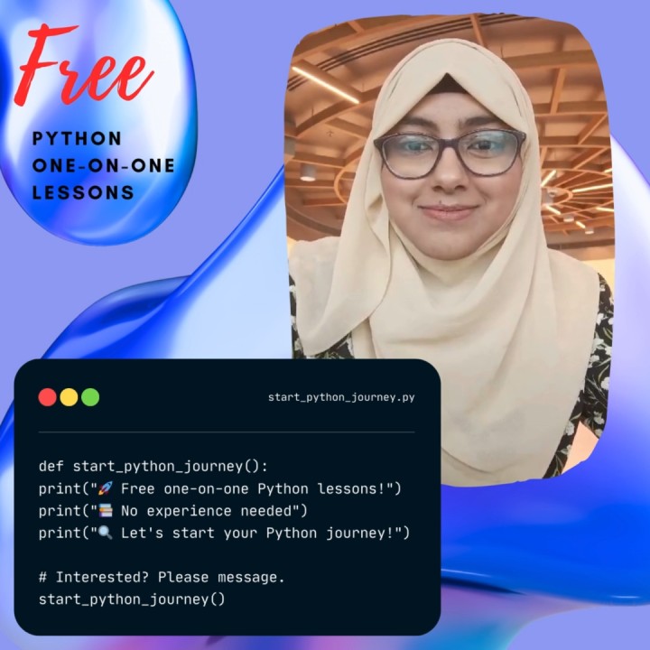 Simeen Khan on LinkedIn: #python #learntocode #freelessons # ... Simeen Khan on LinkedIn: #python #learntocode #freelessons # ...