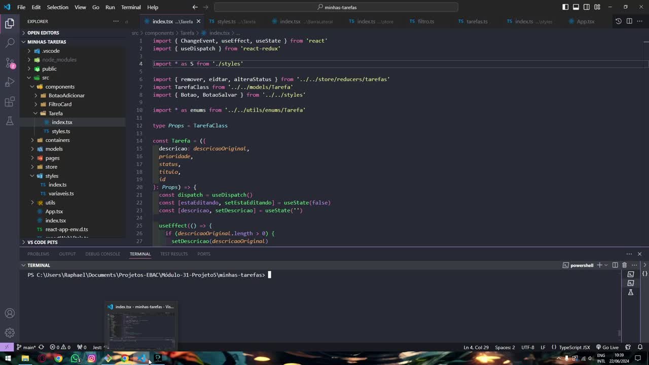 Raphael de Lima on LinkedIn: Projeto: Minhas Tarefas com React e Redux ... Raphael de Lima on LinkedIn: Projeto: Minhas Tarefas com React e Redux ...