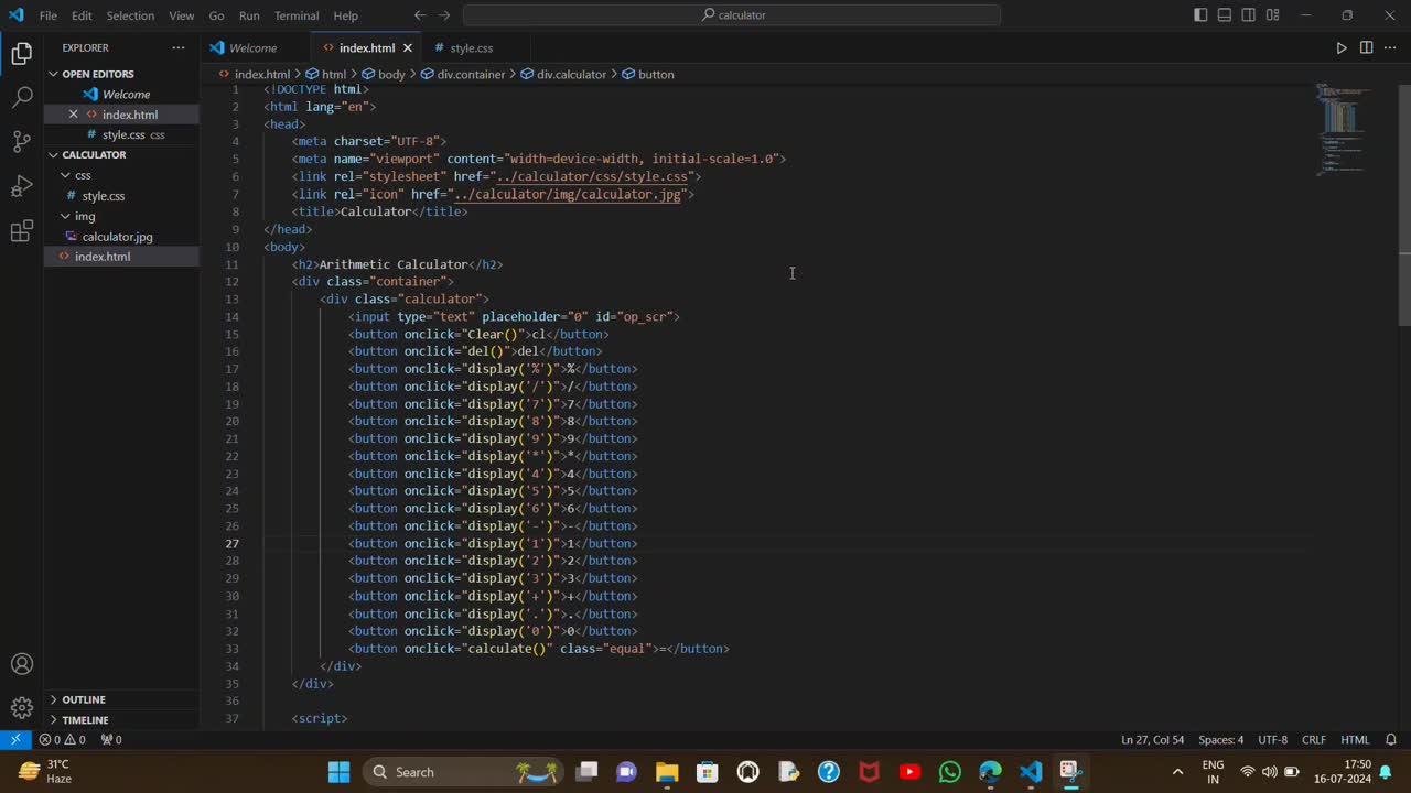 Aartee G B on LinkedIn: #codsoft #webdevelopment #html #css #js Aartee G B on LinkedIn: #codsoft #webdevelopment #html #css #js