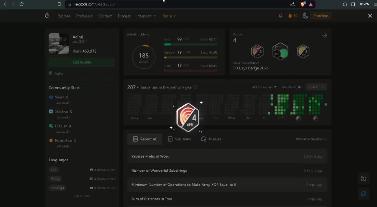 Adiraj Hodlurkar on LinkedIn: #leetcode #dcc #dccapril #codingchallenge ... Adiraj Hodlurkar on LinkedIn: #leetcode #dcc #dccapril #codingchallenge ...