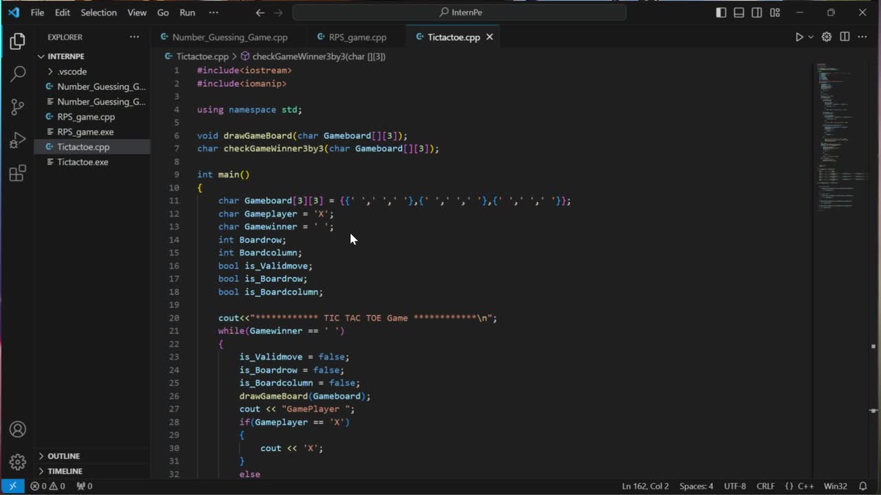 ARUN SINGH on LinkedIn: #cplusplus #programming #gamedevelopment #tictactoe ARUN SINGH on LinkedIn: #cplusplus #programming #gamedevelopment #tictactoe