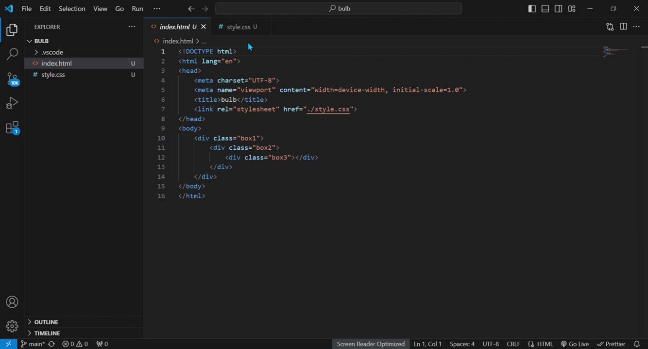Ahmad Yousaf on LinkedIn: #html #css #bulb #flexbox Ahmad Yousaf on LinkedIn: #html #css #bulb #flexbox
