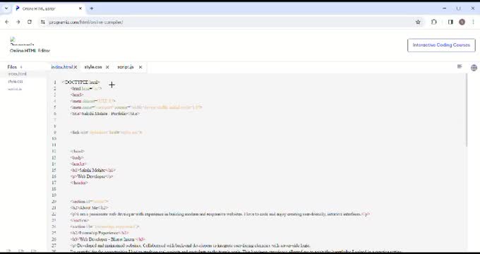 Sakshi Mohite on LinkedIn: #bharatintern #program #codingmind #html # ... Sakshi Mohite on LinkedIn: #bharatintern #program #codingmind #html # ...
